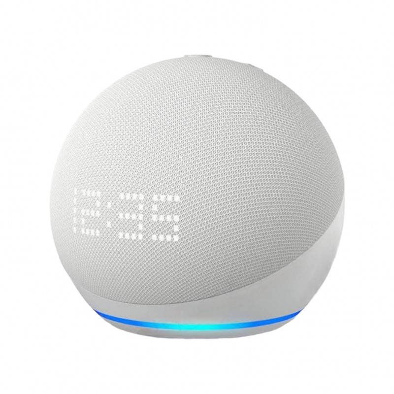 Echo Dot 5ª Geração Com Relógio Alexa Branca Echo Dot 5ª Geração Com Relógio Alexa Branca